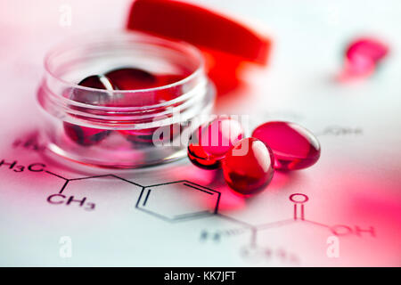 Painkiller tablets - pink pills against pain and fewer - medicine and ...