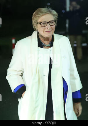 Frances Fitzgerald arrives at the Finnstown Castle Hotel in Dublin, to ...