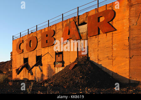 Cobar Old Mine Sign, Cobar, New South Wales, Australia Stock Photo - Alamy