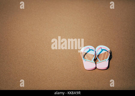 Trendy slippers on white sandy ocean beach Stock Photo - Alamy