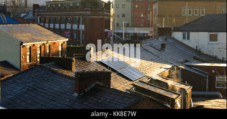 aerial view of Blackburn town centre, Lancashire, UK Stock Photo ...