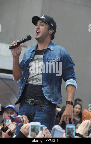 Luke Bryan performs on the 'Today' show as part of their NBC Toyota ...