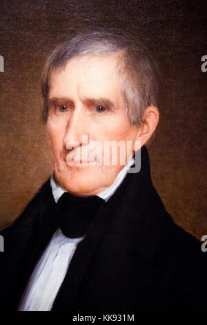 A portrait of William Harrison, 9th President of the United States. He ...