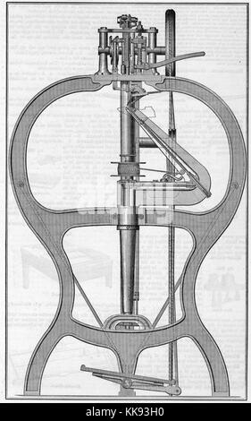 McKay Shoe-sewing machine, illustration. Lyman Reed Blake, an American ...