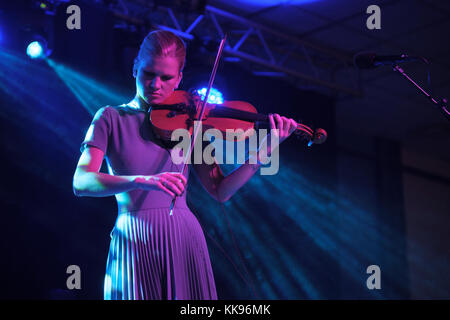 Maarja Nuut performing at the Musicport music festival, Whitby, North ...
