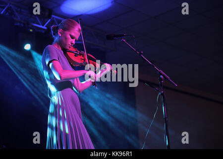 Maarja Nuut performing at the Musicport music festival, Whitby, North ...