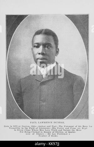 Paul Dunbar, American Author and Playwright Stock Photo - Alamy