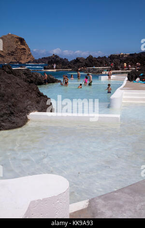 Swimming Pool, Porto Moniz, Madeira Stock Photo - Alamy