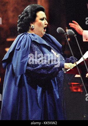 Opera singer Montserrat Caballe on stamp of Mali Stock Photo - Alamy