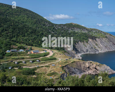 Meat Cove camping off the Cabot Trail, Cape Breton Highlands National ...