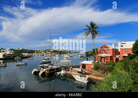 Hamilton Harbour, Hamilton, Bermuda, Atlantic, Central America Stock ...