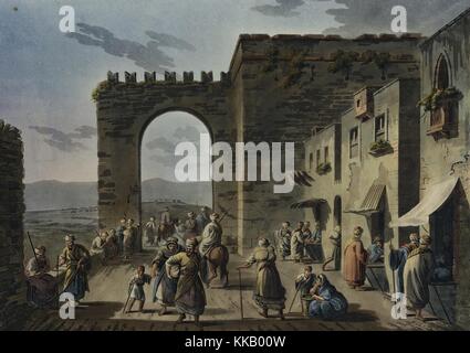 An historical image of the market in Bethlehem, Palestine Stock Photo ...