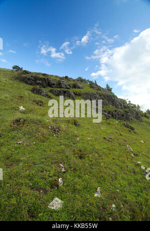 HDR image of rock cliffs at Schanzberg near Unterwiesenacker, Upper ...