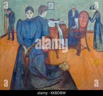 Edvard Munch - Death in the Sickroom Stock Photo - Alamy