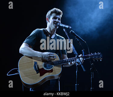 BOCA RATON, FL - JULY 15: Shawn Mendes performs on stage at Mizner Park ...