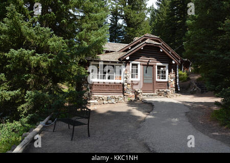 The Johny Sack cabin at Yellowstone national park in USA Stock Photo ...