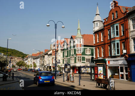 shops and buildings, Aberystwyth town centre, wales UK Stock Photo - Alamy