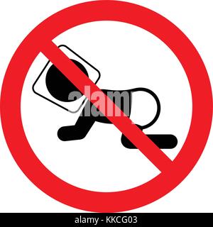 Warning to avoid danger of suffocation keep away from babies and Stock ...