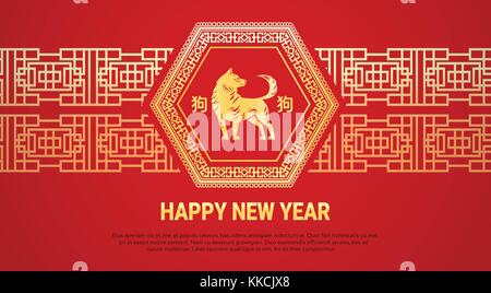 New Year greeting card in geometric style. Santa Claus wishes happy ...
