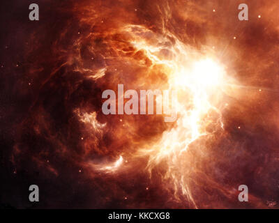 Phoenix Nebula by freelancah Stock Photo - Alamy