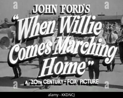 WHEN WILLIE COMES MARCHING HOME, from left, Dan Dailey, Colleen ...