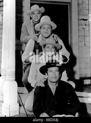 Bonanza full cast 1962 Stock Photo - Alamy
