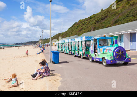 The train along the promenade at Bournemouth Stock Photo - Alamy