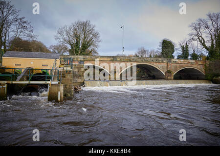 Stockport Hydro renewable energy scheme Otterspool Weir on the river ...