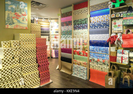 Display in Paper Source Store in Rockefeller Center, NYC, USA Stock ...