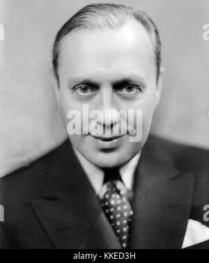 Jack Benny, radio and film comedian, touring with a group of ...
