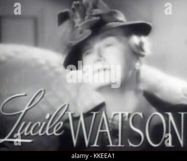 Lucile Watson appeared in the trailer for the film 'My Forbidden Past ...