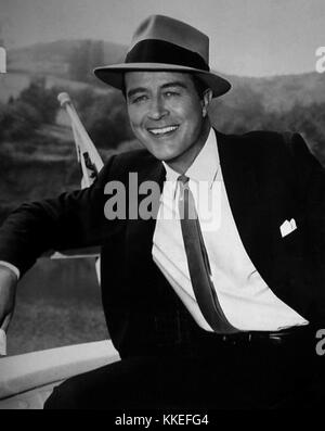 Hollywood film star Ray Milland with his wife Muriel and their two ...