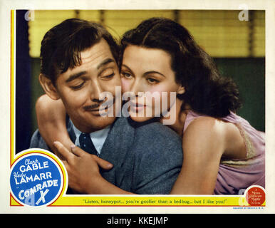COMRADE X, Clark Gable, Hedy Lamarr, 1940 Stock Photo - Alamy