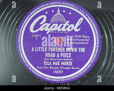 Ella Mae Morse, an American singer known for her hit songs in the mid ...