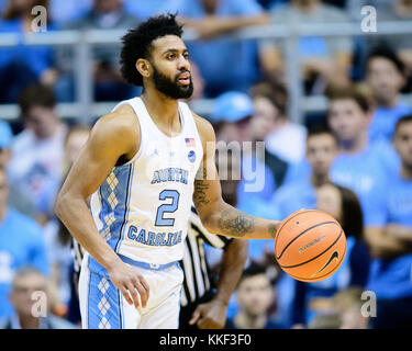 North Carolina guard Joel Berry II (2) looks to pass the ball during ...