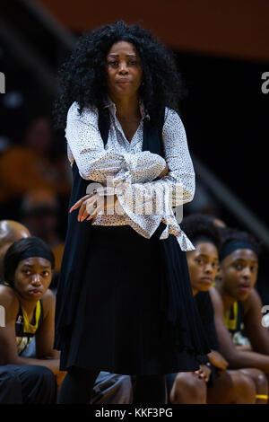 December 3, 2017: head coach Freda Freeman-Jackson of the Alabama State ...