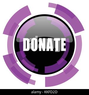 Donate button icon Stock Vector Image & Art - Alamy