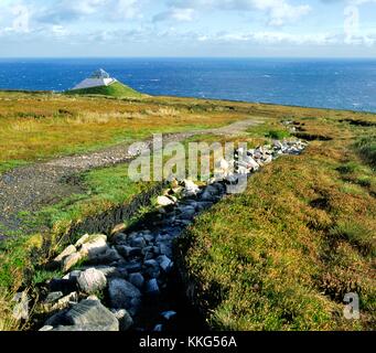 Neolithic field walls excavated from peat at Ceide Fields, Co. Mayo ...