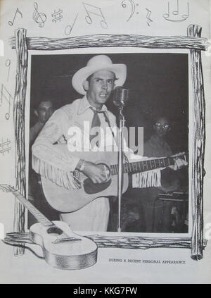 This promotional photo features Hank Williams, the legendary American ...