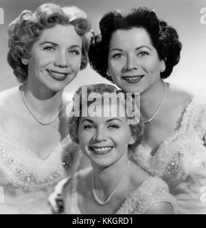 The Fontane Sisters, a popular vocal group in the late 1940s, performed ...