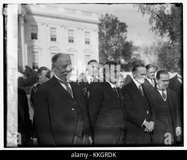 This portrait photograph captures Calvin Coolidge, the 30th President ...