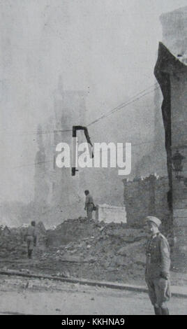This photograph captures the devastation in Warsaw during the 1944 ...