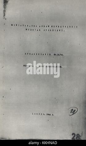 This report from the Polish Underground State documents German ...