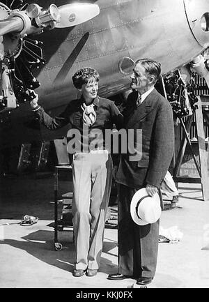 Amelia Earhart, a pioneering aviator, is remembered for her ...