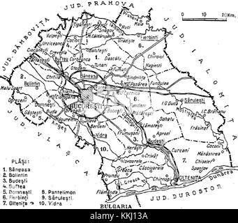 A 1938 map of the interwar period shows the county of Baia ...