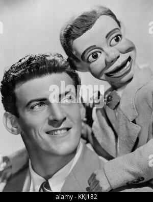 A photograph featuring ventriloquist Paul Winchell with his puppet ...