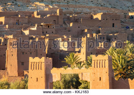 Morocco, Sous-Massa (Sous-Massa-Draa), Ouarzazate Province. Ksar of Ait ...