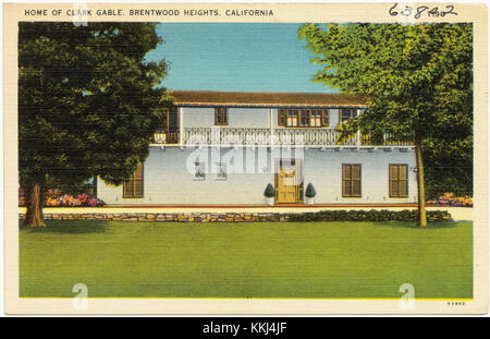 Home of Clark Gable, Brentwood Heights, California , Houses, Tichnor ...