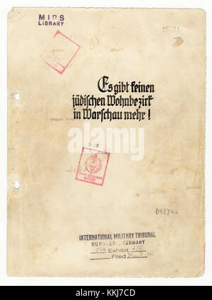 The Stroop Report is a Nazi document detailing the events of the Warsaw ...