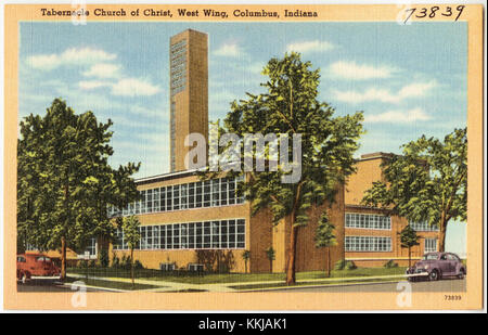 Tabernacle Church of Christ, west wing, Columbus, Indiana , Churches ...